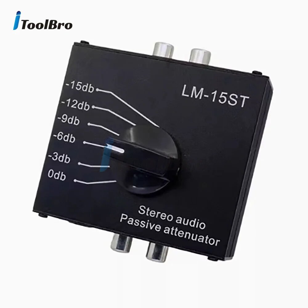 Пассивный аттенюатор аудио 3.5мм - 6.5мм RCA