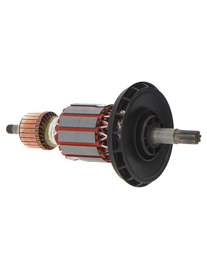 Ротор (Якорь) (L-185 мм, D-46 мм, 7 зубов, прямо) для молотка отбойного BOSCH GSH 5 CE