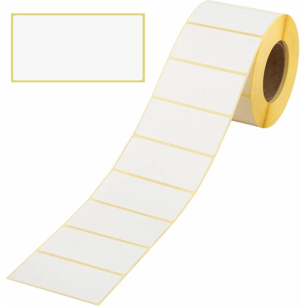 Офисмаг Этикетка ТермоТоп (58x30 мм), 900 этикеток в ролике, светостойкость до 12 месяцев, 126103