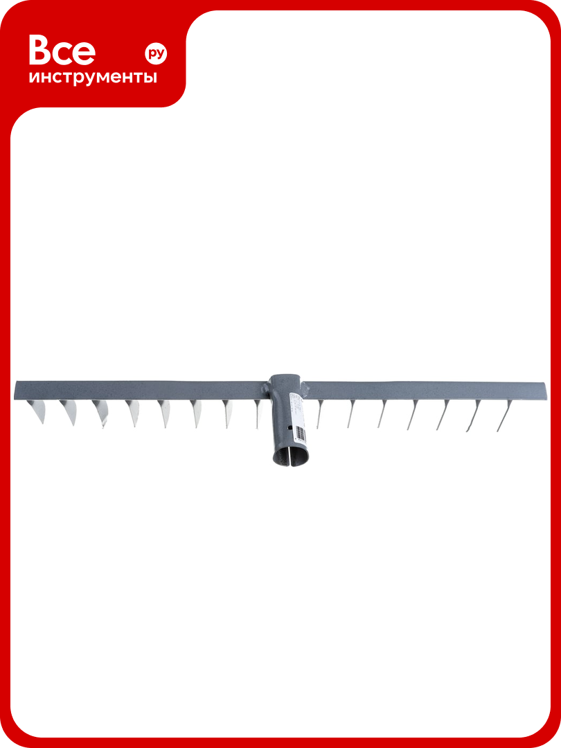 Витые грабли без черенка Gigant 16-ти зубые GFE-08, белый, 30 мм, 45.5 см