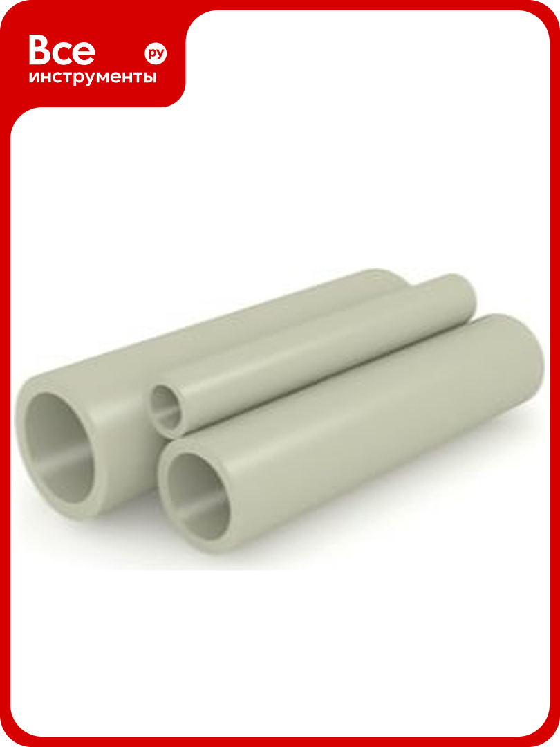 Труба RTP PN10, SDR11 холодная вода D 32х2.9 мм, 4 м, серая 10871, из полипропилена, для холодного водоснабжения