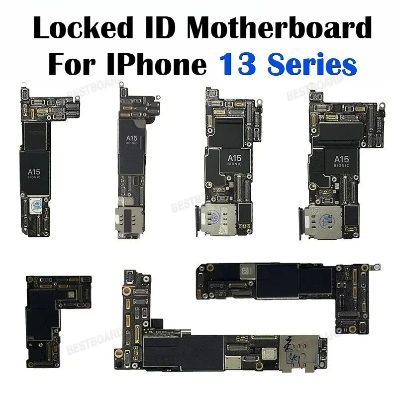 Материнская плата с блокировкой ICloud ID для IPhone 13 13 mini 13 Pro Max, тренировочная логическая плата с заменой, материнская плата для тестирования на экране 13P 128G US