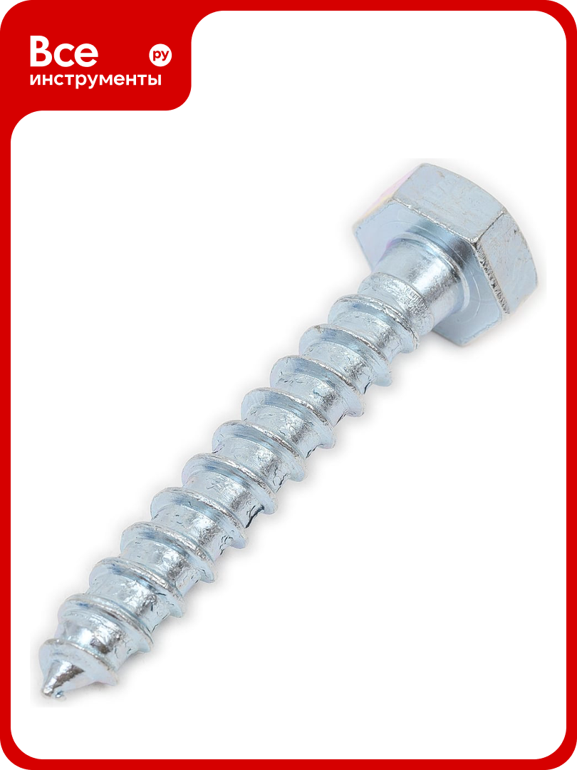 Шуруп для крепления лаг и реек STEELREX цинк 10x60 мм, коробка 20 шт. 0127010060B400002032 надежной конструкции