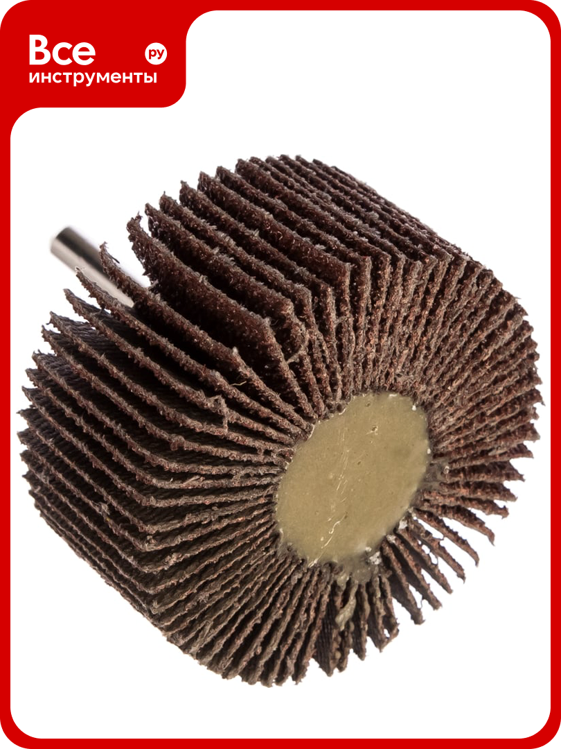 Круг лепестковый (60x30x6 мм; P40) для дрели MATRIX 74120, металл