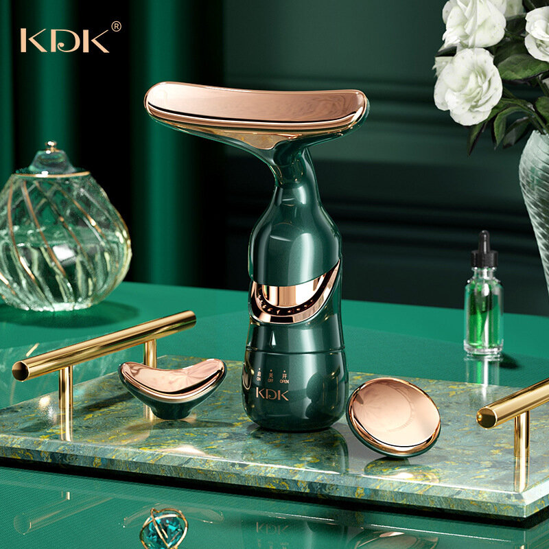 Электромассажер KDK Beauty Instrument, для лица, зеленый
