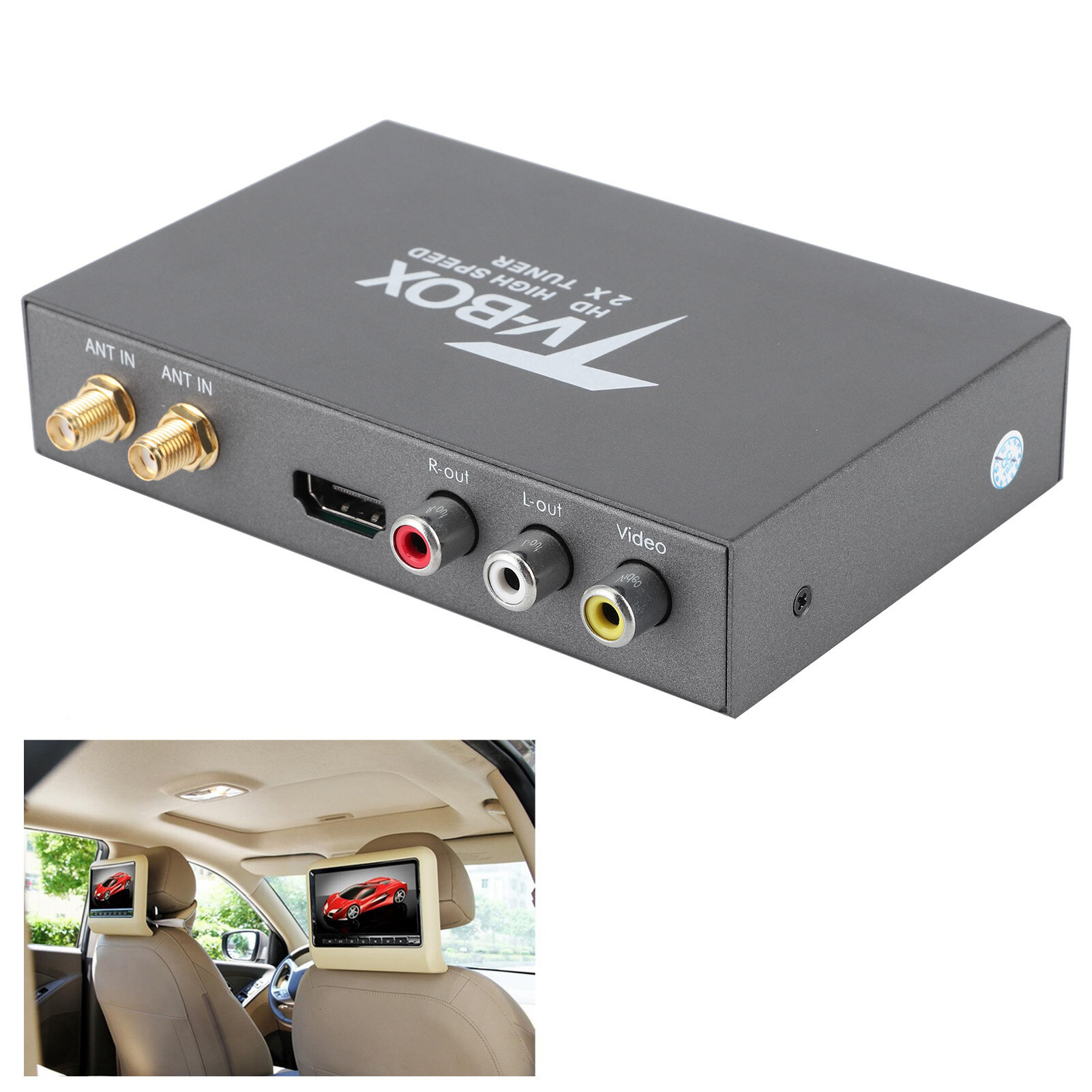 Автомобильный цифровой ТВ-приёмник сигнала, двойной тюнер, модуль, ширина полосы канала 6 м/7 м/8 м