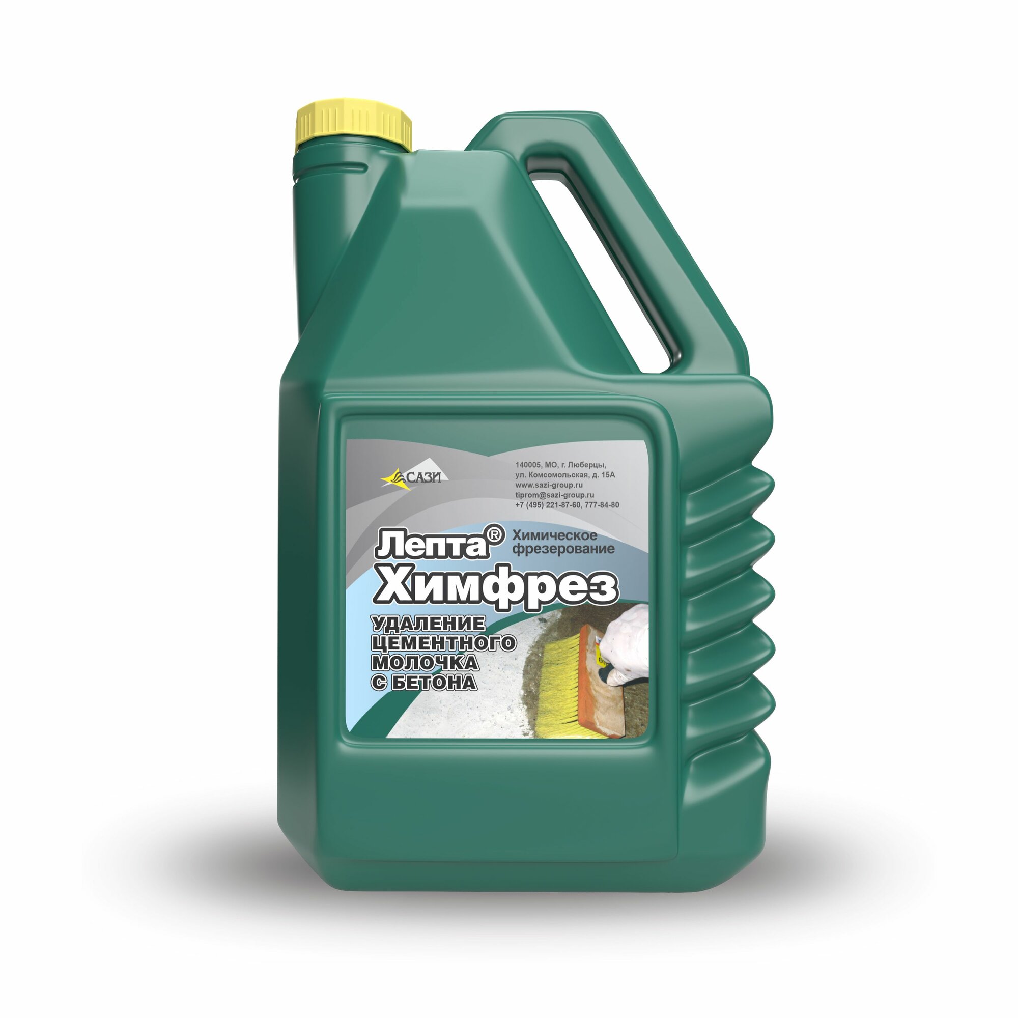 Лепта Химфрез, 5 л - очиститель цементной пленки и высолов с фасадов из кирпича, камня, штукатурки