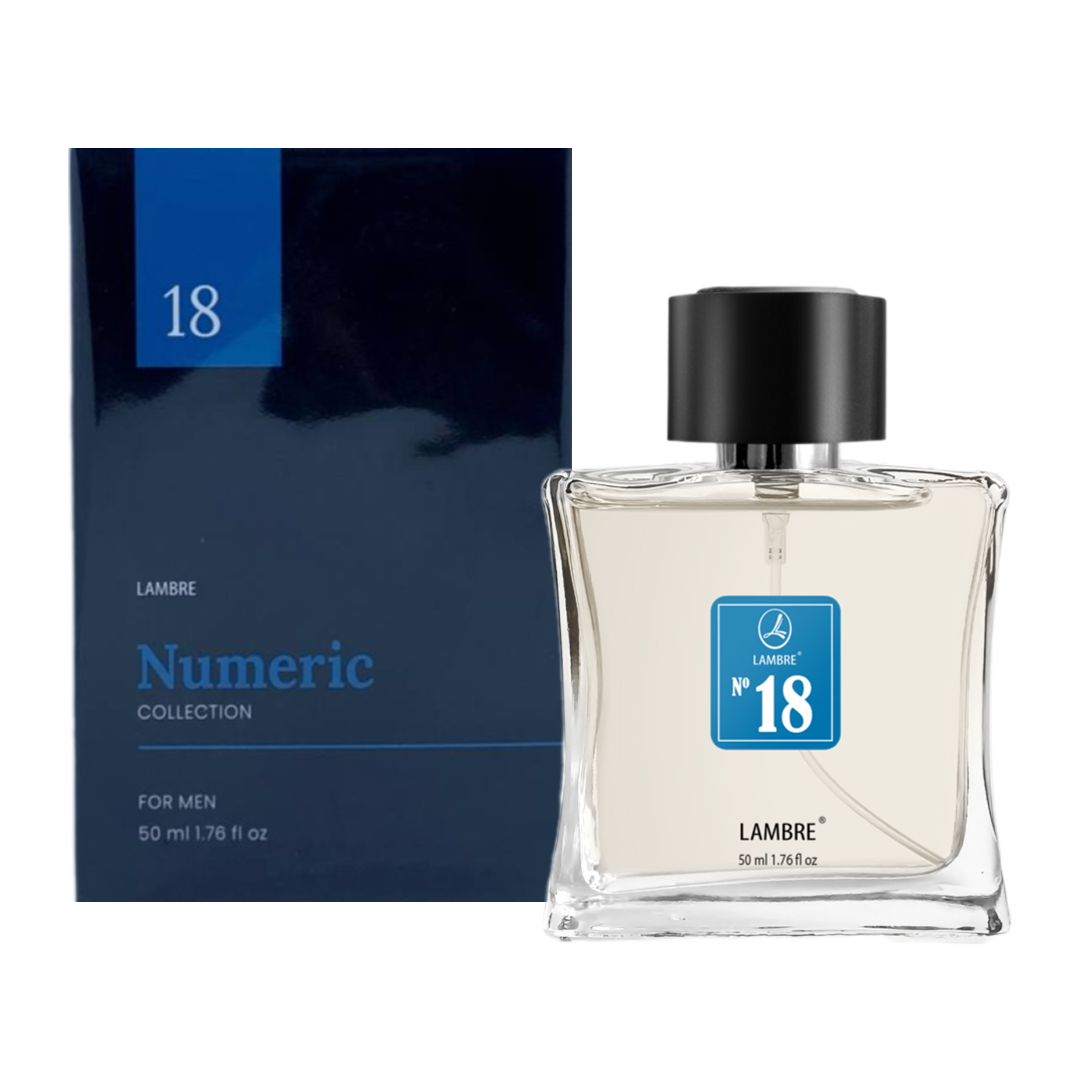 Туалетная вода Lambre № 18, мужская, океанический аромат, 50 мл, Франция