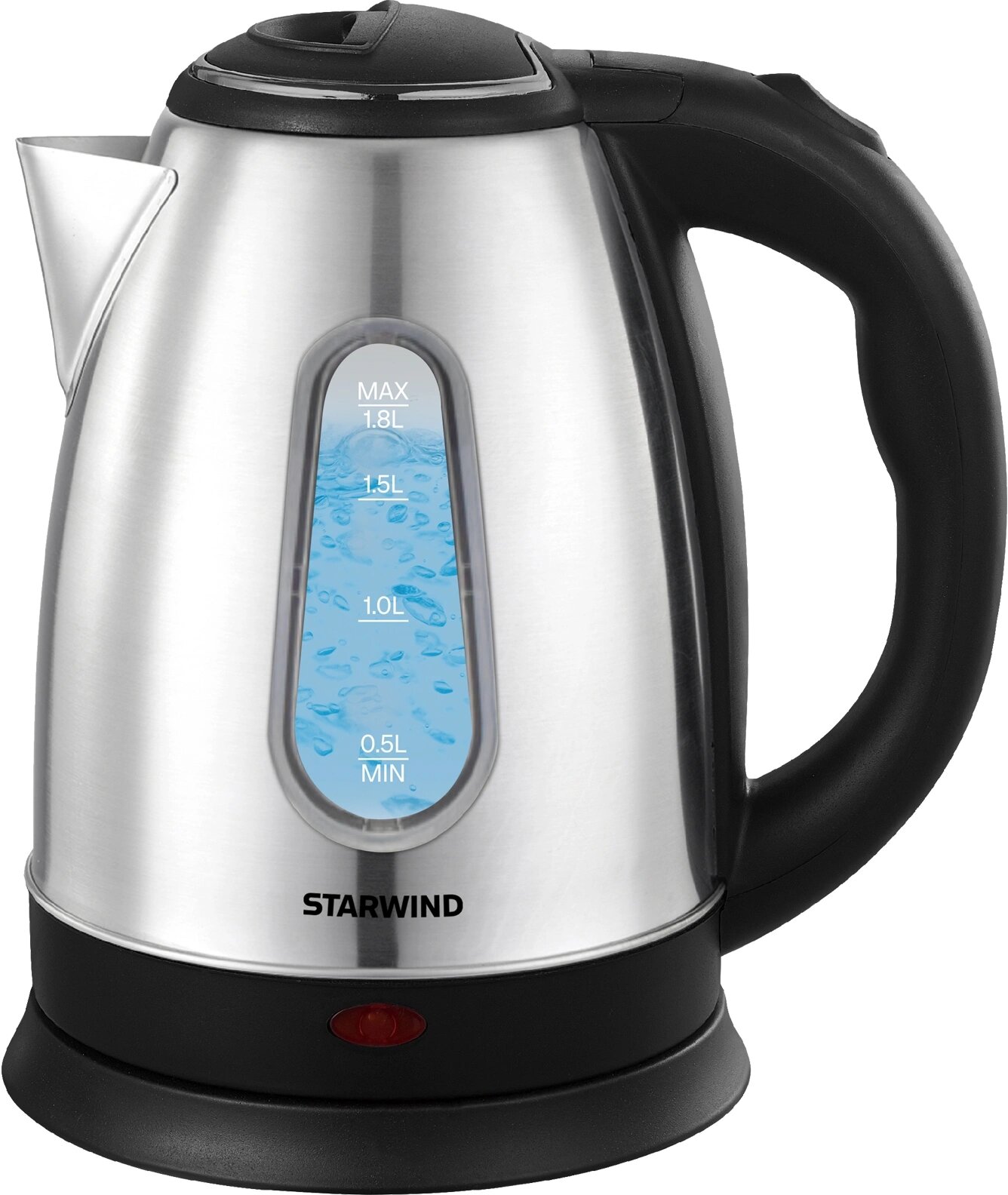 SKS2100 / Чайник электрический StarWind SKS2100, 1700Вт, черный и прозрачный