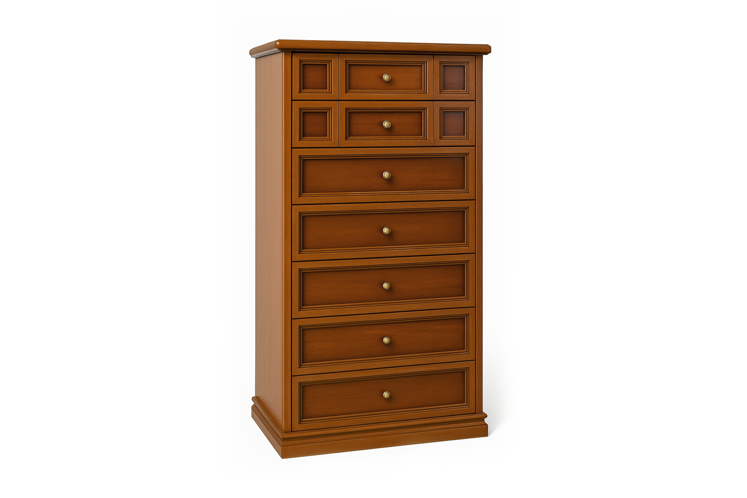 Комод высокий Camelgroup Nostalgia, с 7-ю ящиками, цвет орех
