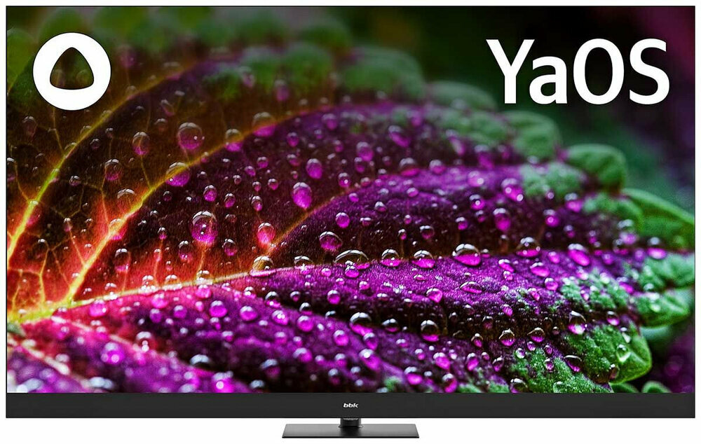 Телевизор QLED BBK 65 65LED-8259/UTS2C (B) Яндекс. ТВ черный/черный 4K Ultra HD 60Hz DVB-T2 DVB-C DVB