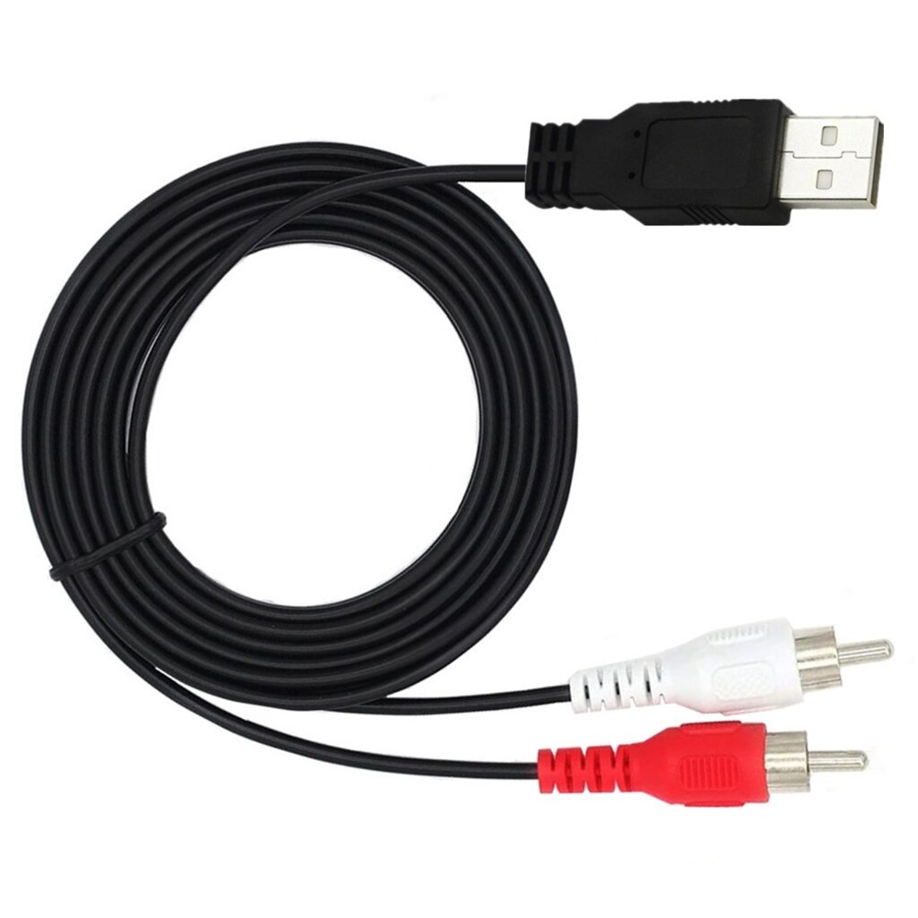 Аудио- и видеокабель USB к двустороннему AV-кабелю USB к 2RCA