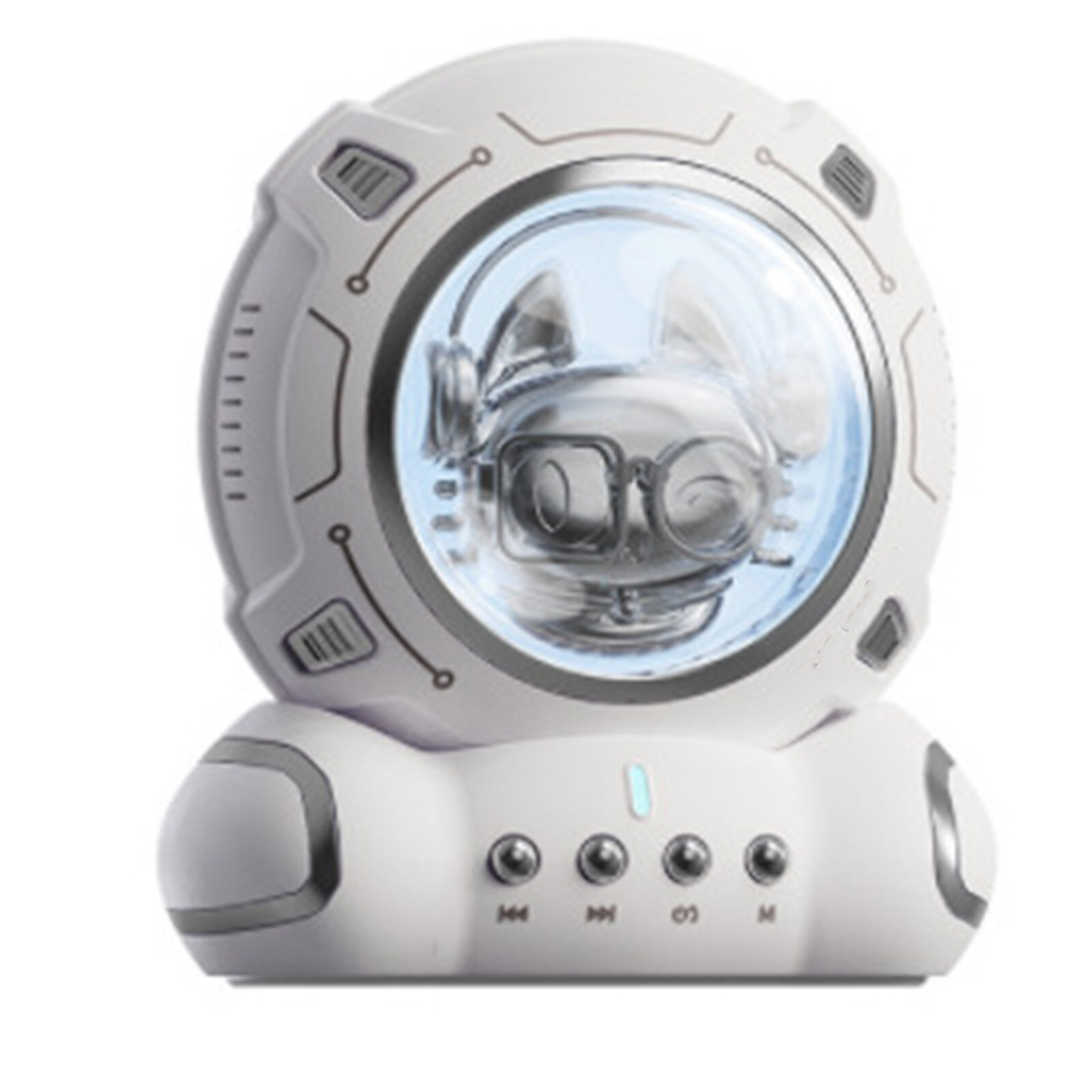 Ночной свет Bluetooth -динамик портативный прозрачный звук декоративный симпатичный динамик для домашней спальни автомобильный офис белый