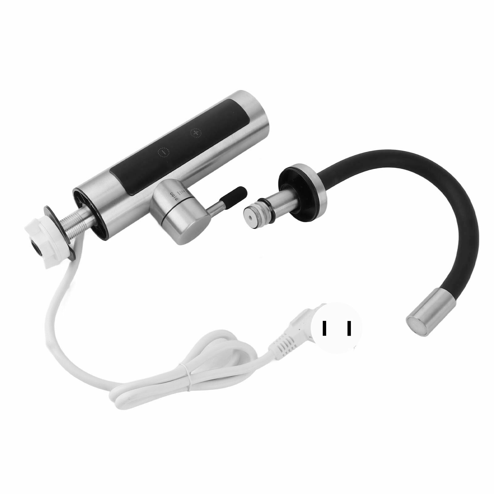 360 Вращающаяся ванная комната кухонная нагревалка холодная горячая вода смеситель без танка электрический смеситель горячей воды с цифровым дисплеем US Plugure 110V