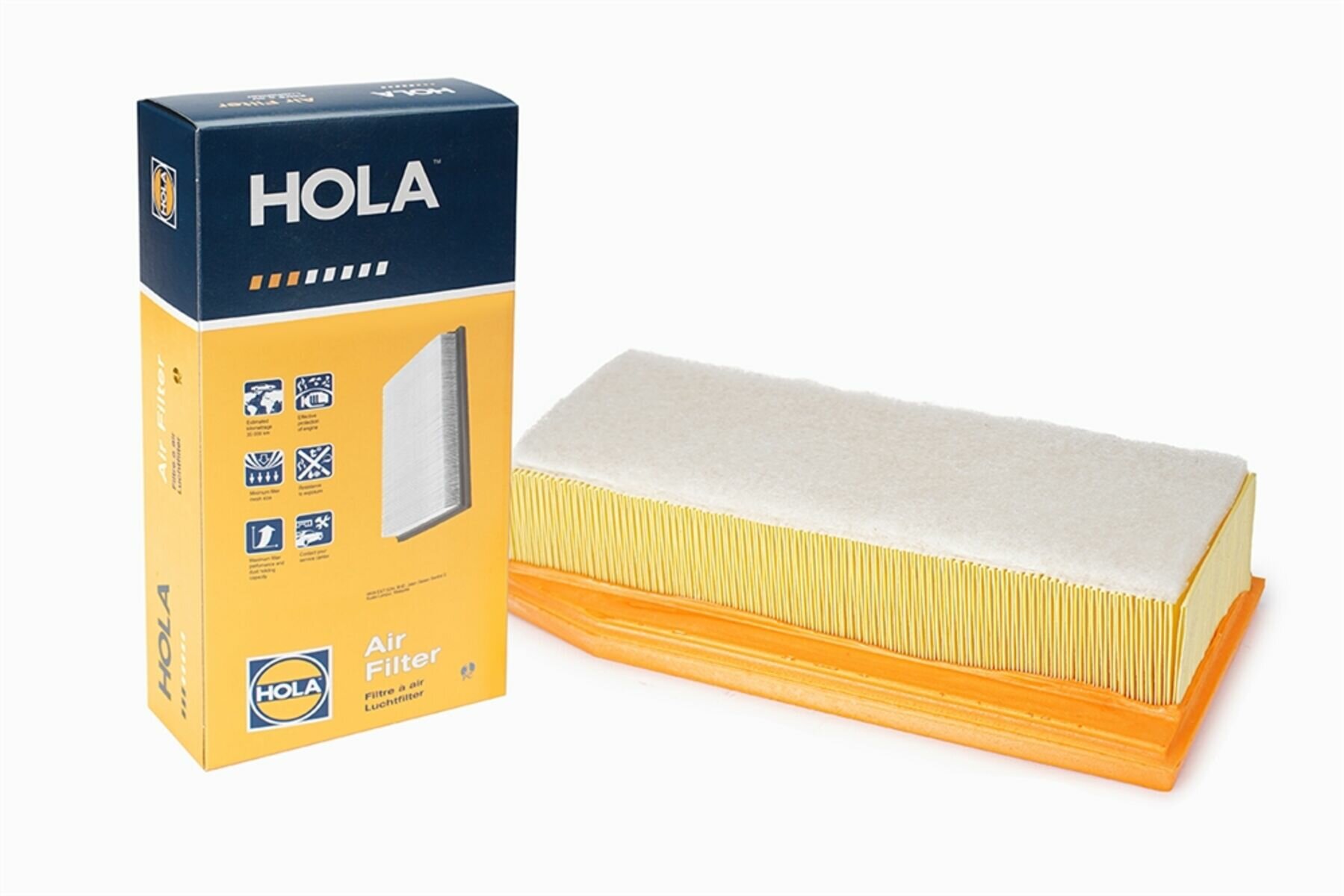 Фильтр, Воздушный, Lada Largus, Vesta, X-Ray 1.6, 1.8; Nissan Terrano 2015-; Renault Arkana, Clio Iv, Dokker, Duster I/Ii, Kaptur, Logan/Stepway Ii, (1 Шт.)(Hola Sa160)