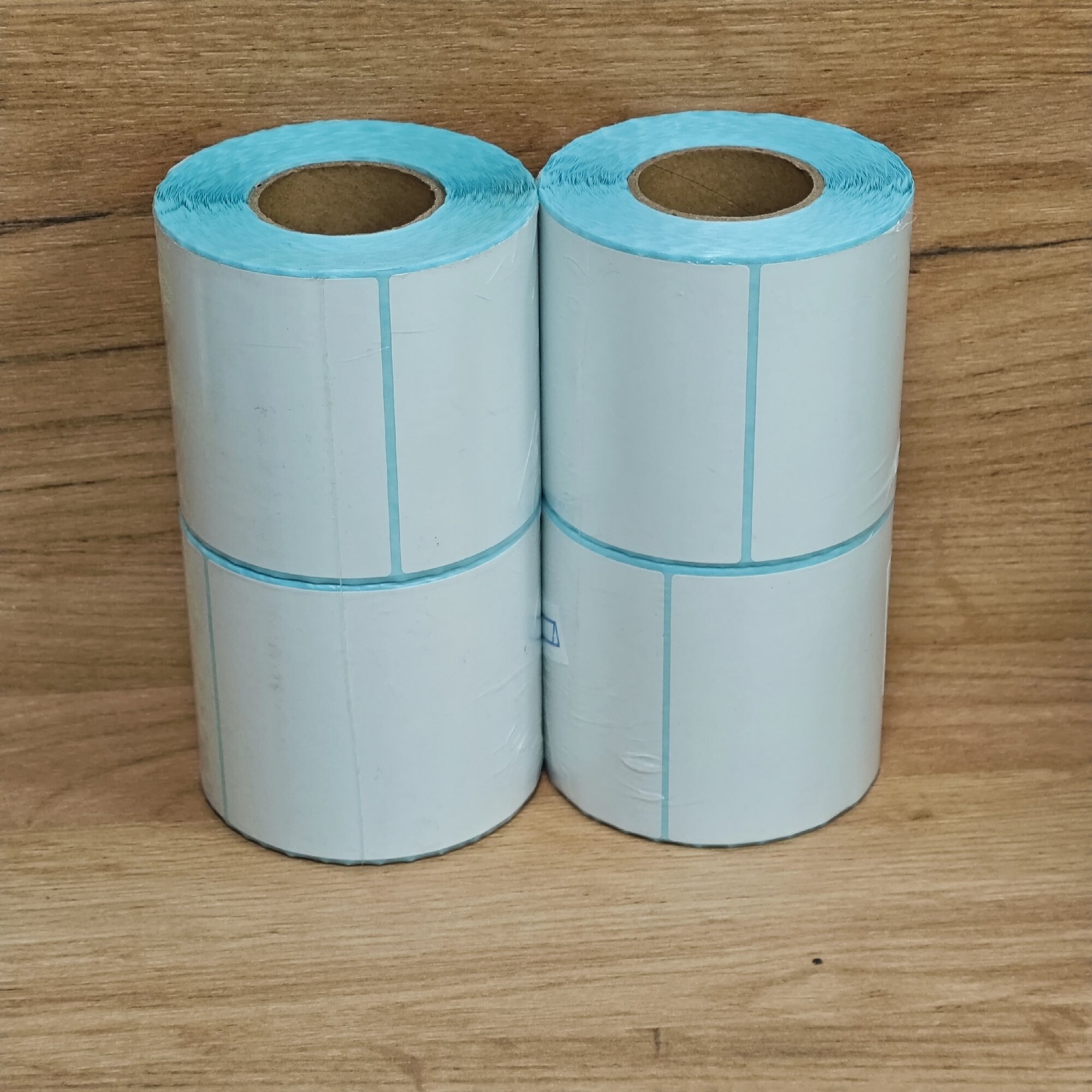 Термоэтикетки самоклеющиеся ТОП 75х120мм 300шт, (4 рулона) подходит для Ozon, ЯМ, WB