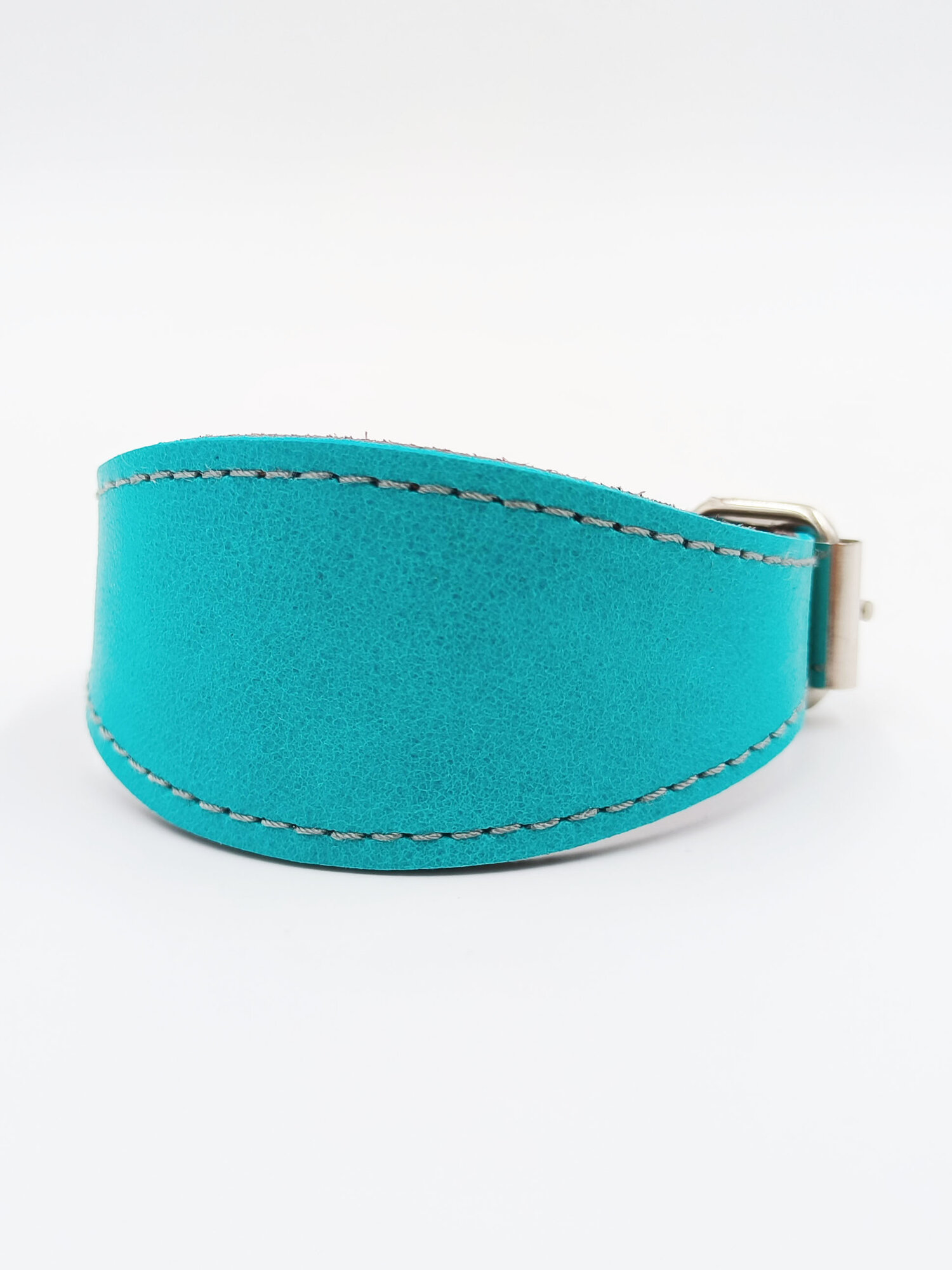 Ошейник-селедка тиффани для собак из натуральной кожи. Обхват шеи 19-23 см, ширина 3,5 см