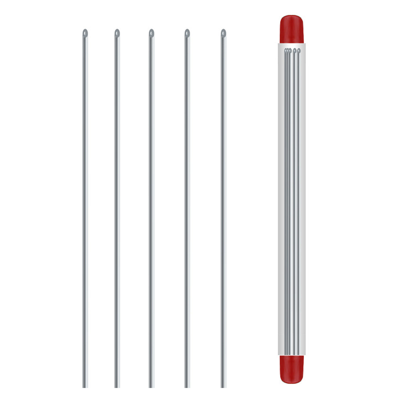 5шт Червь Приманка Игла выдалбливает Дождевого Червя Крючок Игла приманки Кормушки Инструмент для Рыбалки Простой в использовании