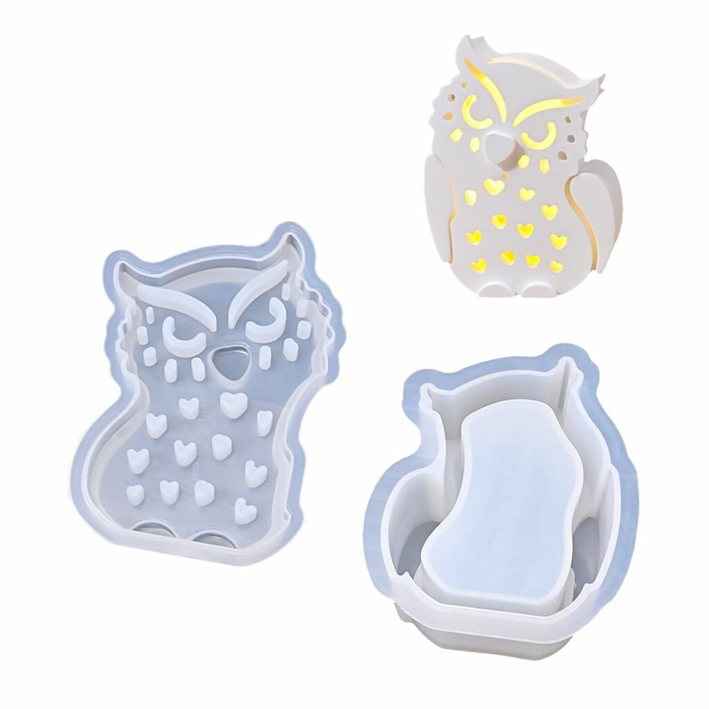 Силиконовая форма для абажура совы-S-Жабры волос