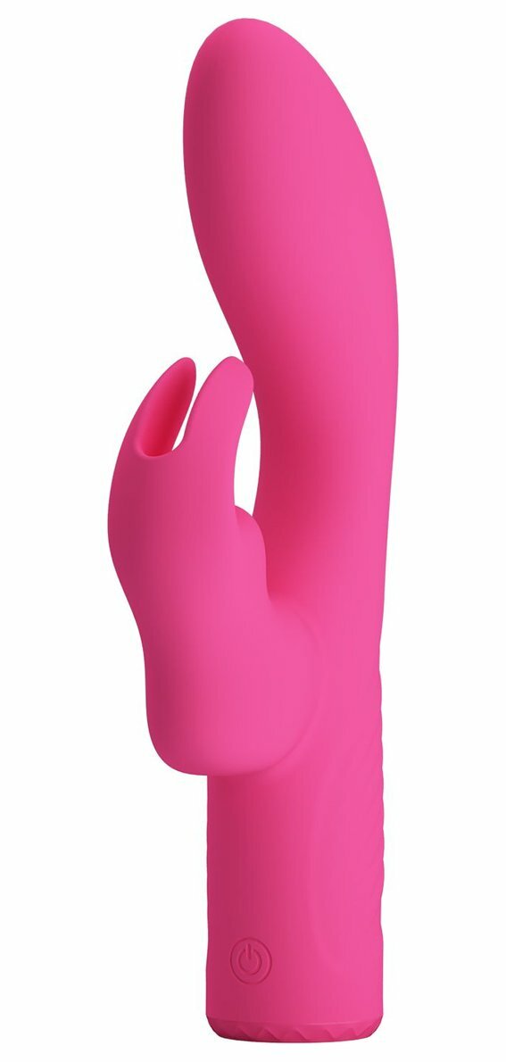 Розовый вибратор-кролик Elivia 17,2 см Baile