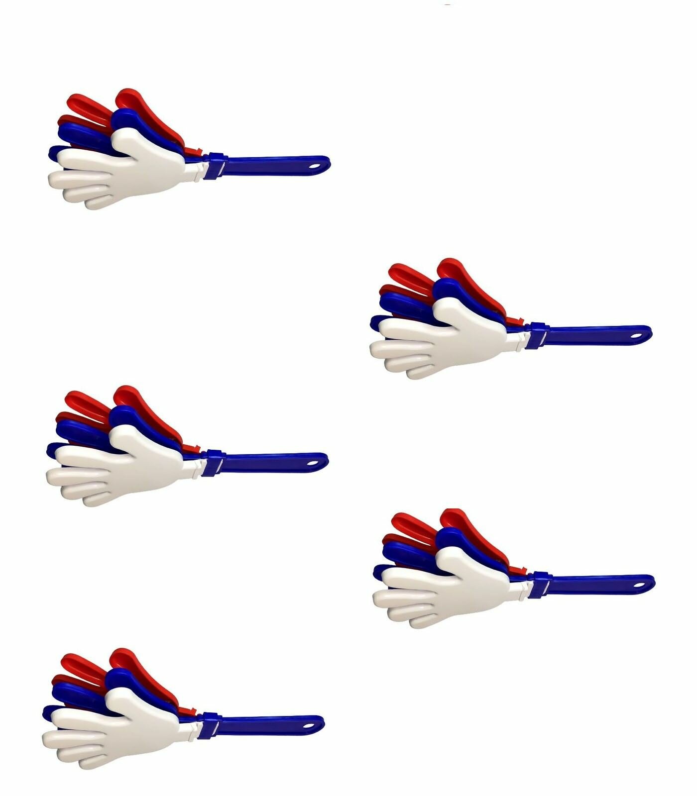 Набор болельщика №6 - Хлопуши - ладошки, 28 см, 5 шт триколор