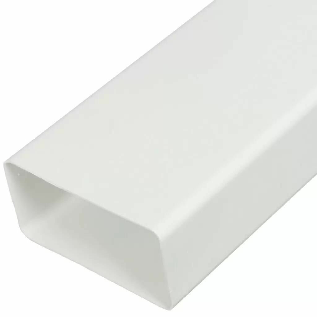 Вентиляционный воздуховод Event пластик, плоский, 55х110 мм, 1 м