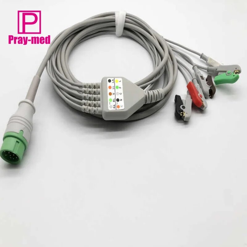 ЭКГ-кабель Comen 3,6 м 5 lead AHA