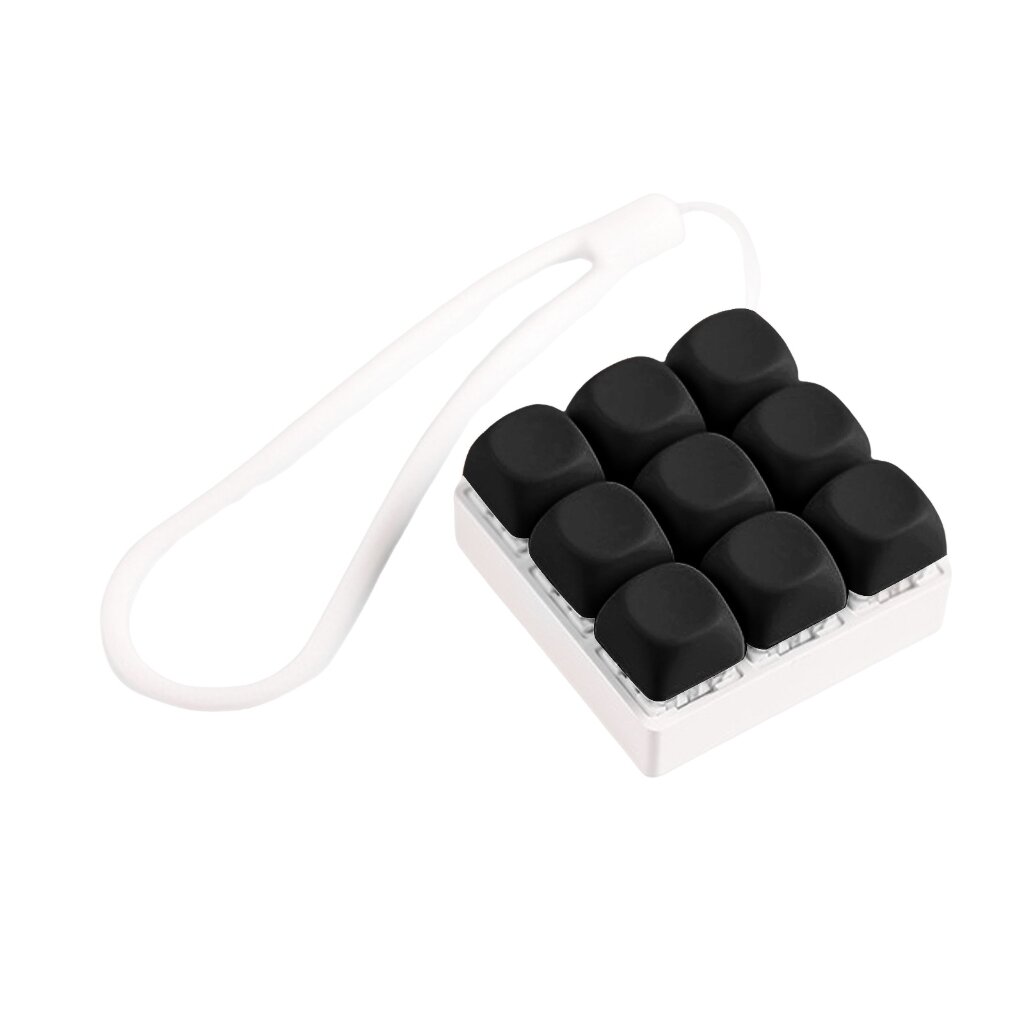 Диагональный крючок с 9 клавишами без легкой крышки кнопки декомпрессии keycap-черный