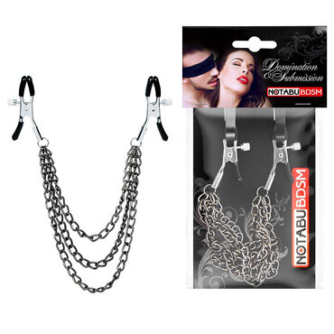 79294 Зажимы для сосков Notabu. С цепочками