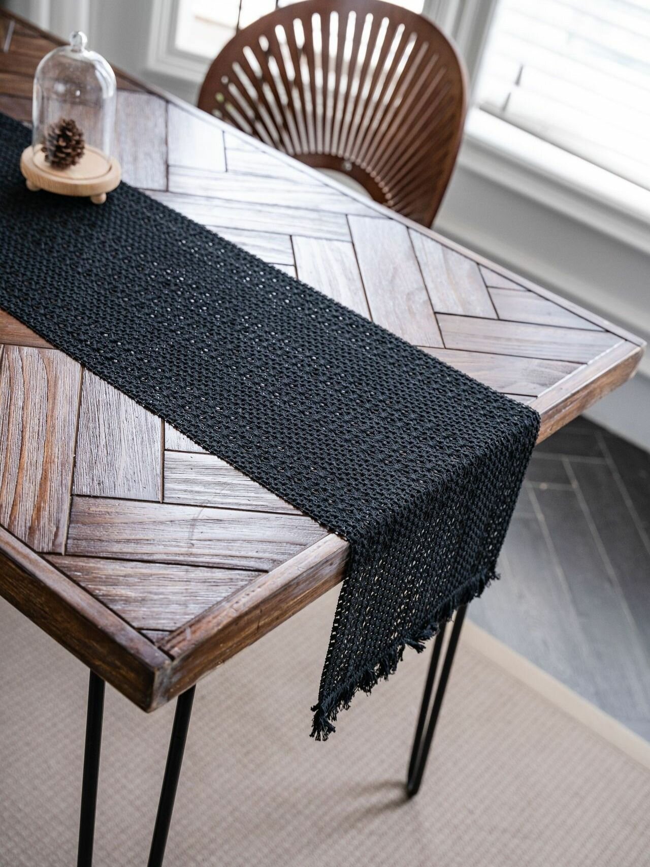 Скатерть на стол дорожка 30х200 см, тканевая, прямоугольная, скатерть на стол для кухни, Varman.pro