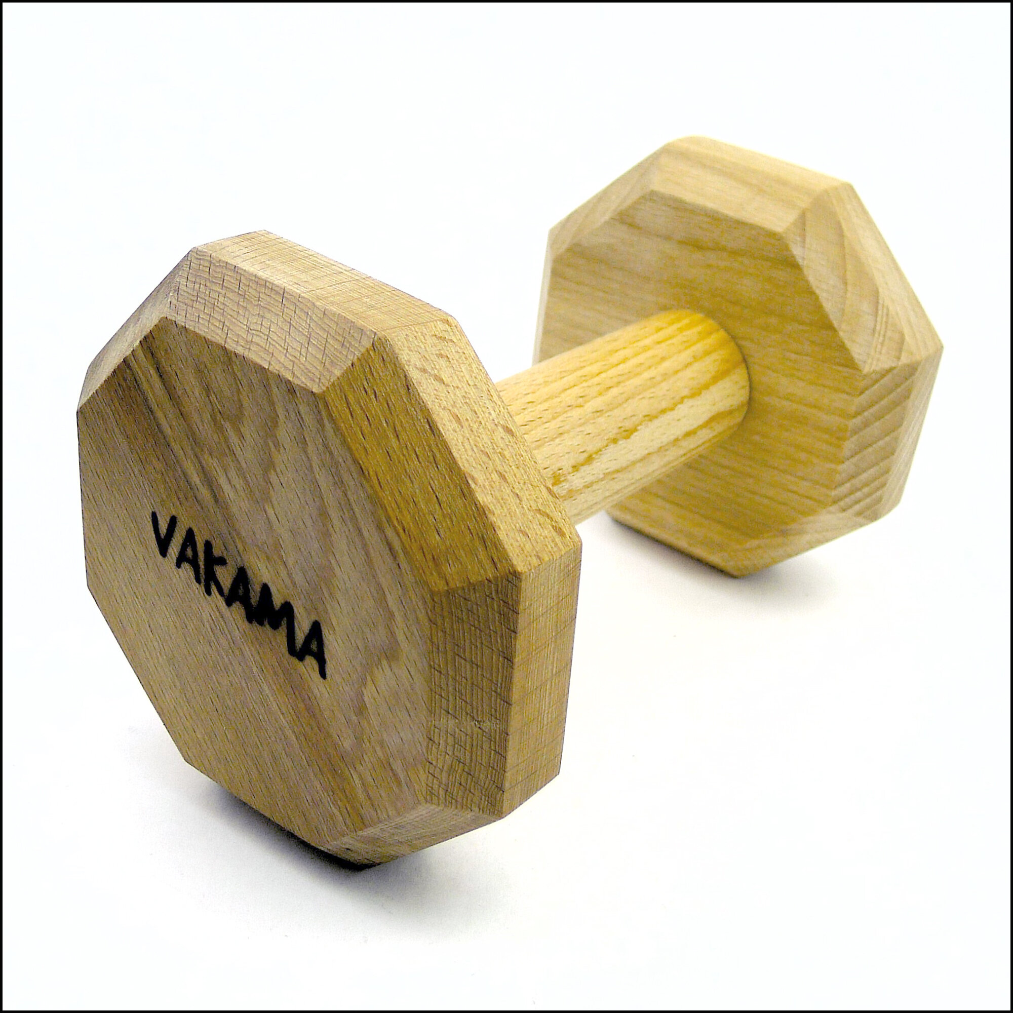 Апортировочная гантель Vakama, для дрессировки собак, из натурального дерева