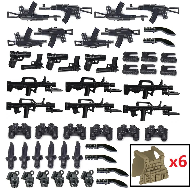 MOC Военный набор из 56 предметов