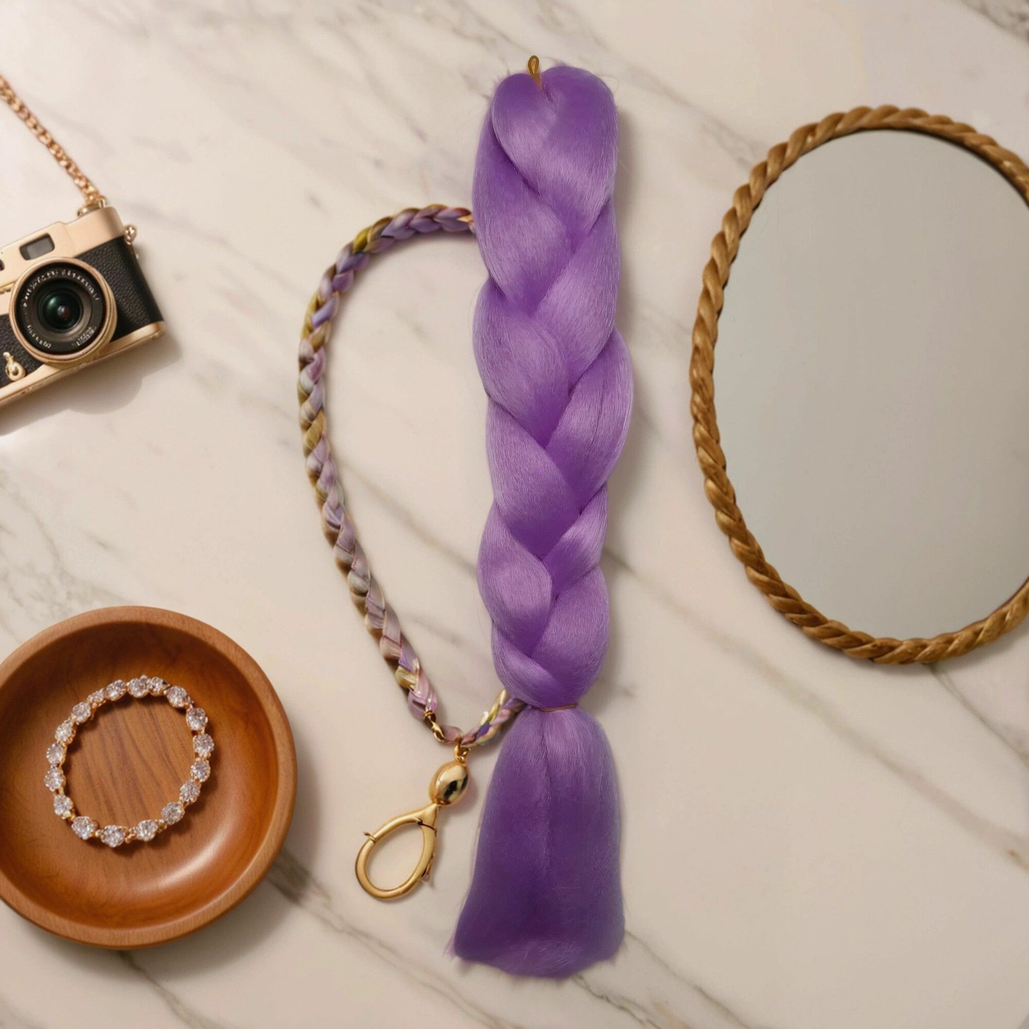 Канекалон Косы с резинками в комплекте