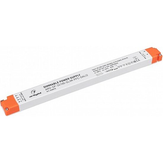 Блок питания Arlight ARV-SP-24100-SLIM-PFC-DALI2 24V, 4.16A, 100W , IP20 Пластик