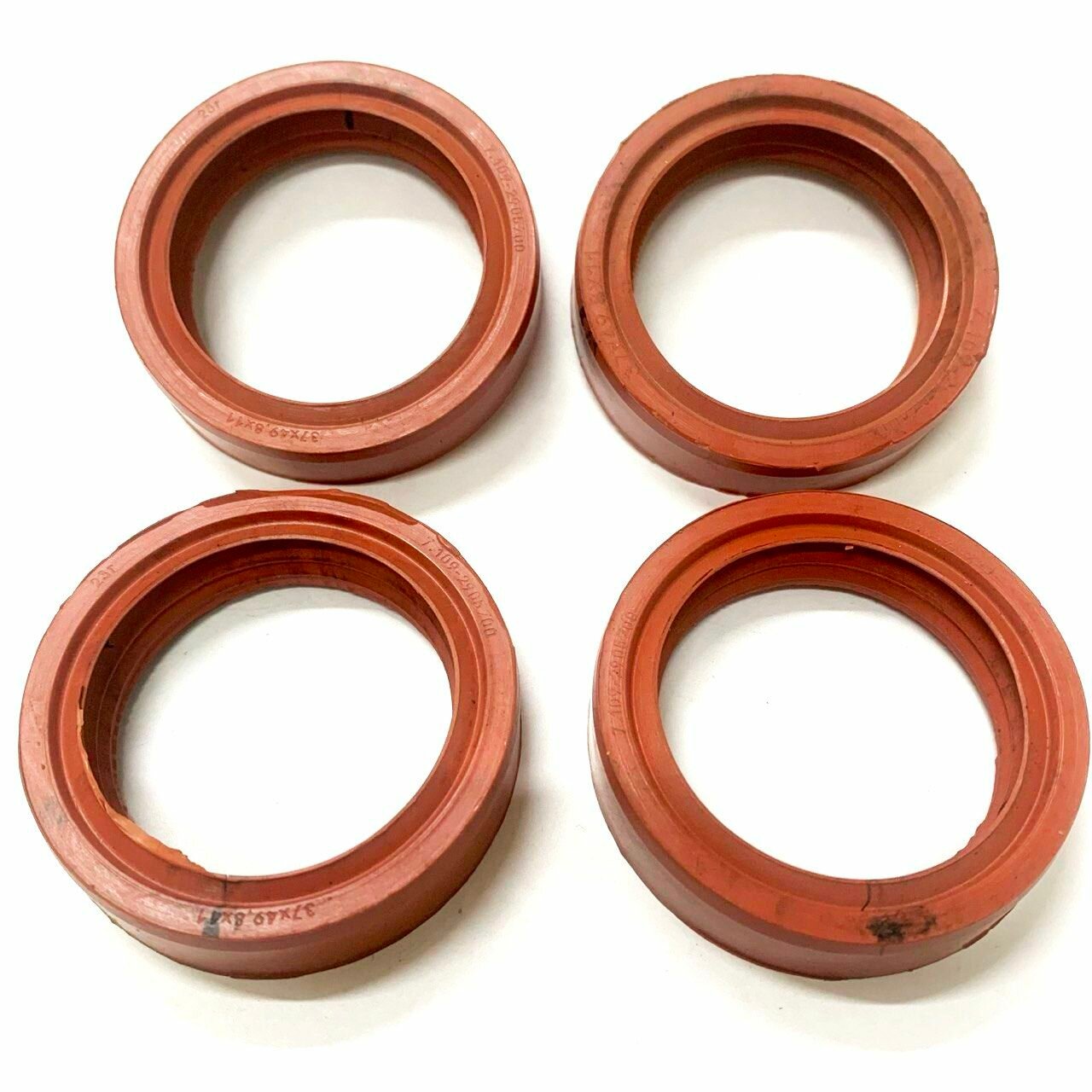 Сальник Иж пневматической вилки 7-109 Орион 37х49,8х11, (г. Чайковский) красный