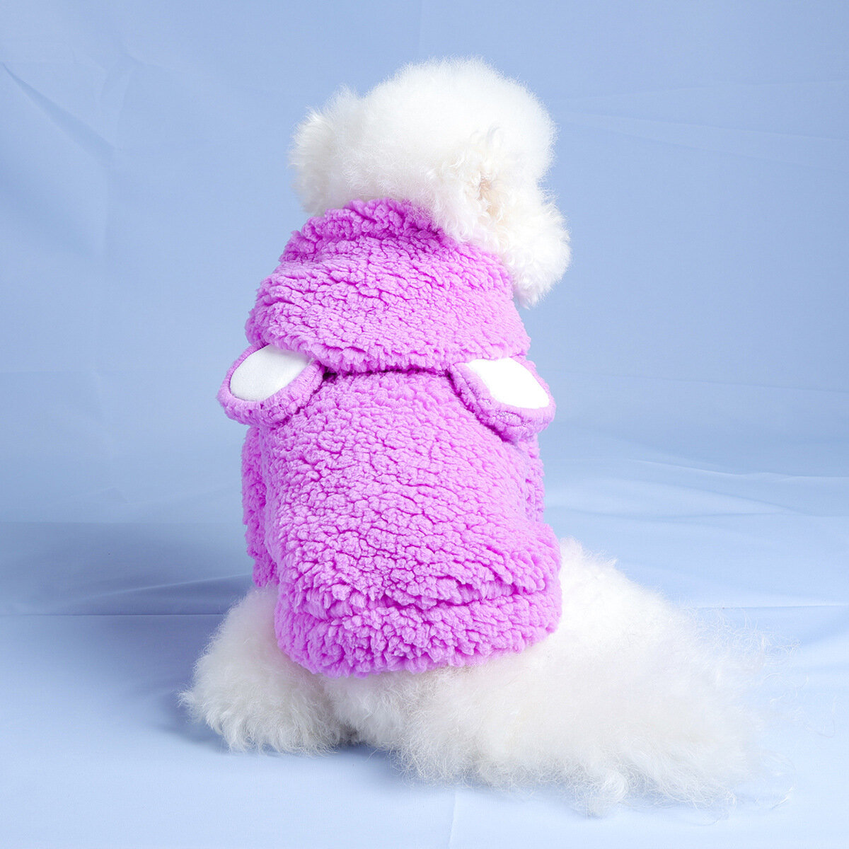 Осенняя и зимняя одежда для домашних животных повседневная и модная короткая фланелевая трансформация одежда