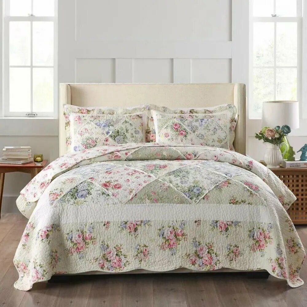 Покрывало с наволочками Patchwork, Хлопок с размерами: 250 см х 230 см