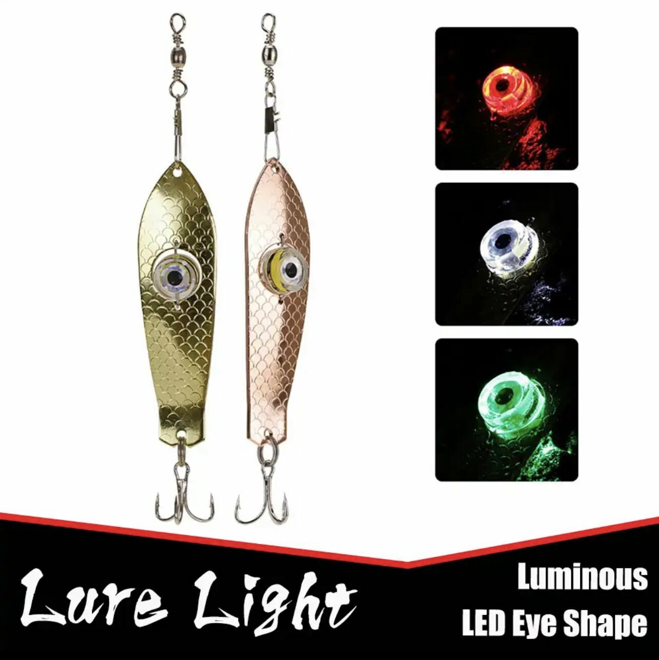 Электронная блесна 30гр 2шт Блесна на Горбушу, Щуку, Судака, Лосося, мушки на горбушу