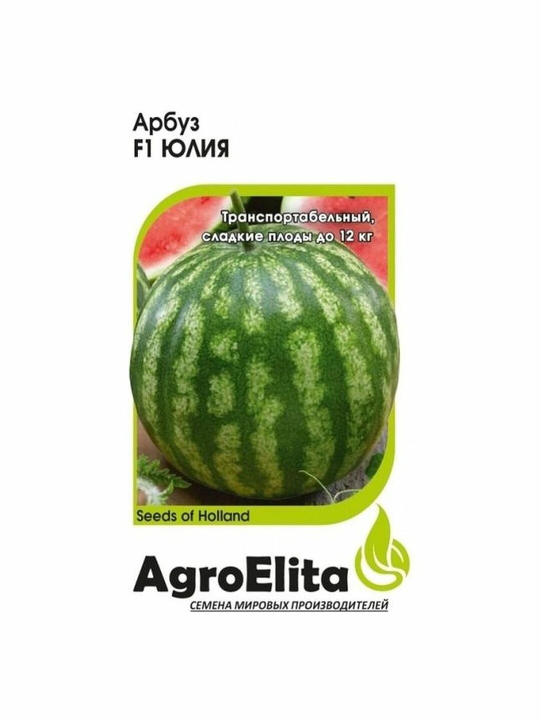 Семена Арбуз Юлия F1, раннеспелый, AgroElita - Нунемс, 1 пачка - 5 семян