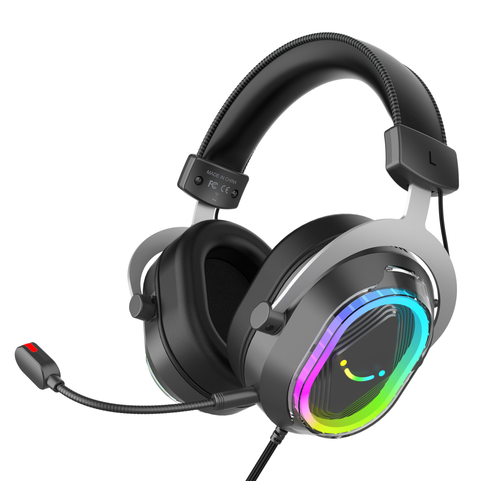 Игровые наушники Fifine H13 Gaming Headsets (Black) / 7.1 / отключаемая RGB подсветка