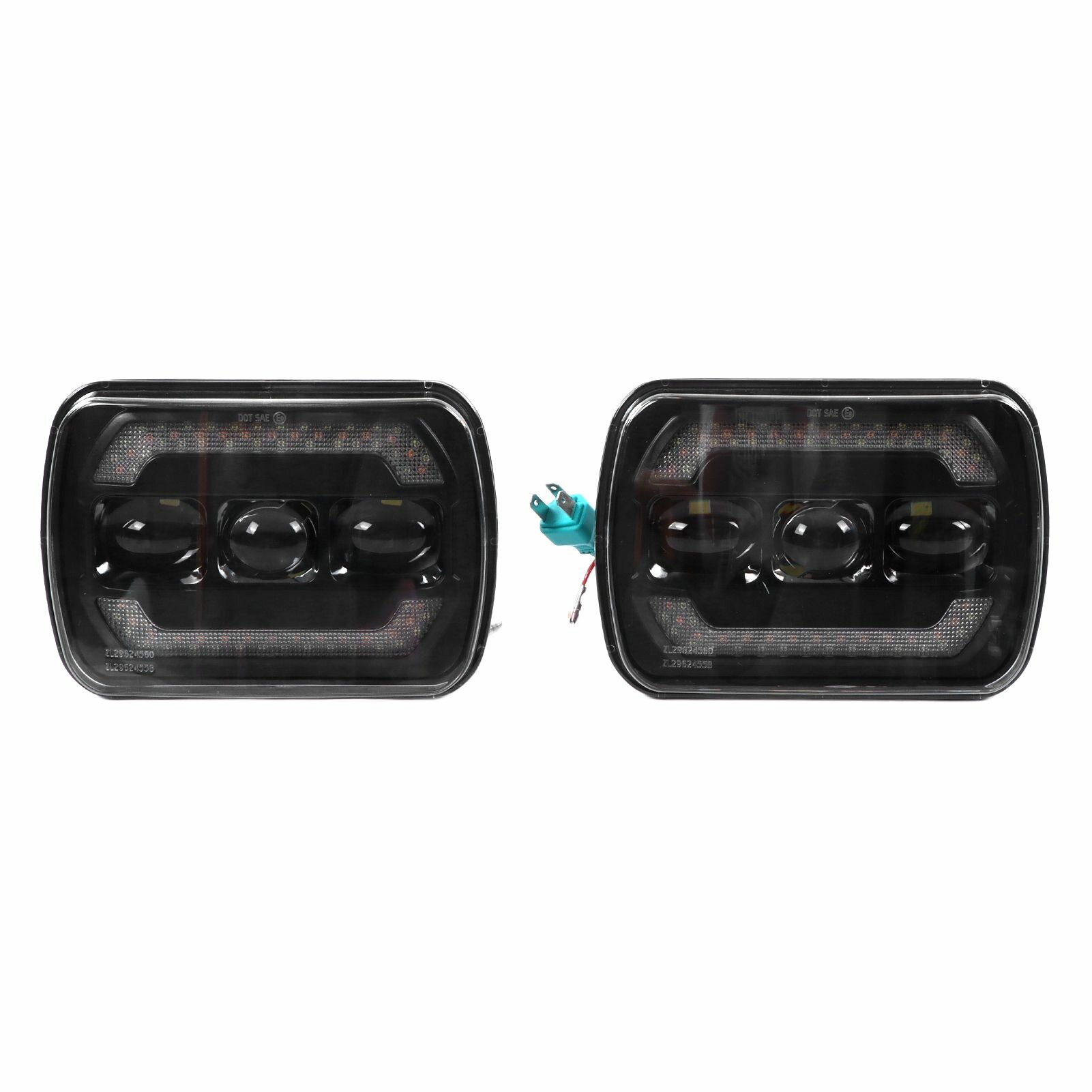 Пара 8" LED фар 1200LM 6500K H4 для Jeep Cherokee