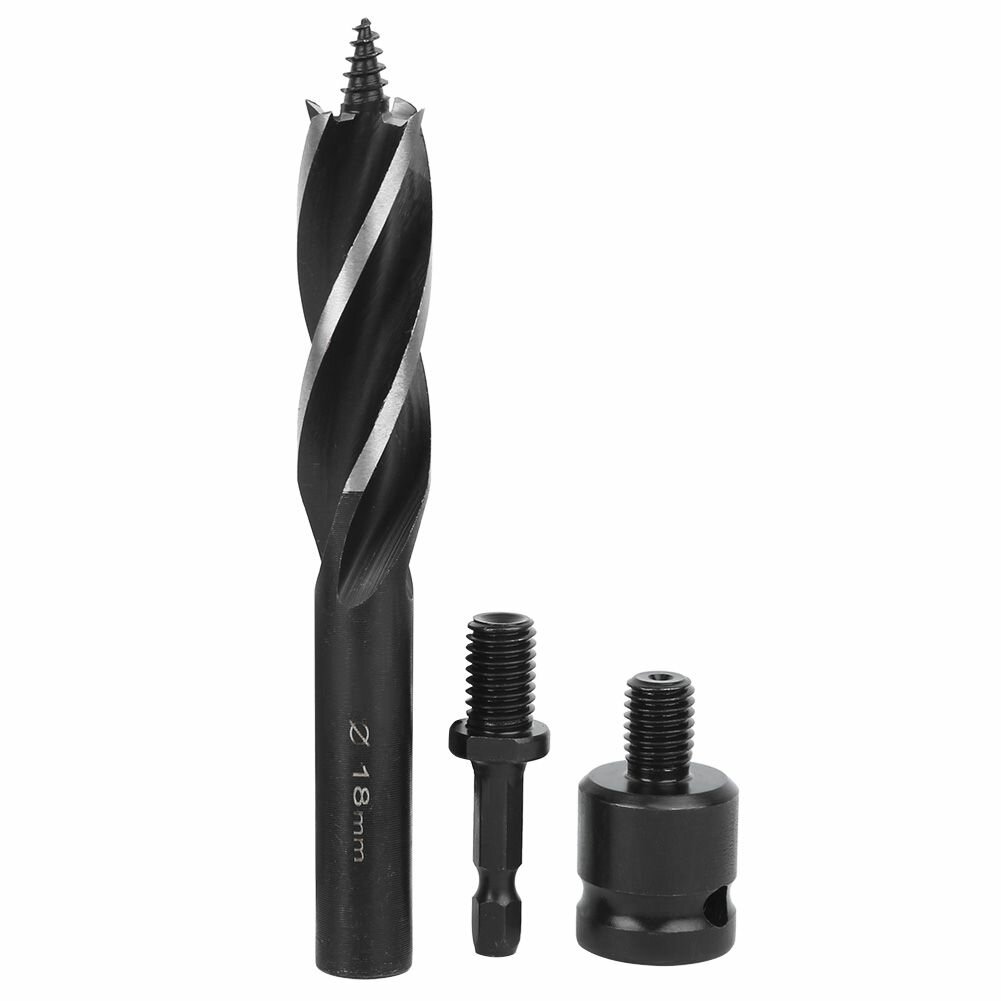 Перовое сверло по дереву, 18 мм, 4-х пазовое, 6-гранник