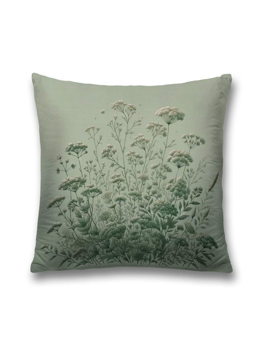 Наволочка декоративная на молнии, чехол на подушку "Цветущий репейник" 45х45 см, JoyArty