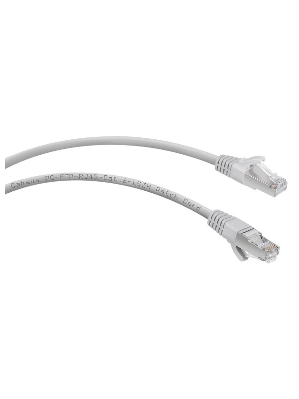 Кабель патч-корд F/UTP 6 кат. 15м. Cabeus PC-FTP-RJ45-Cat.6-15m-LSZH экранированный, серый