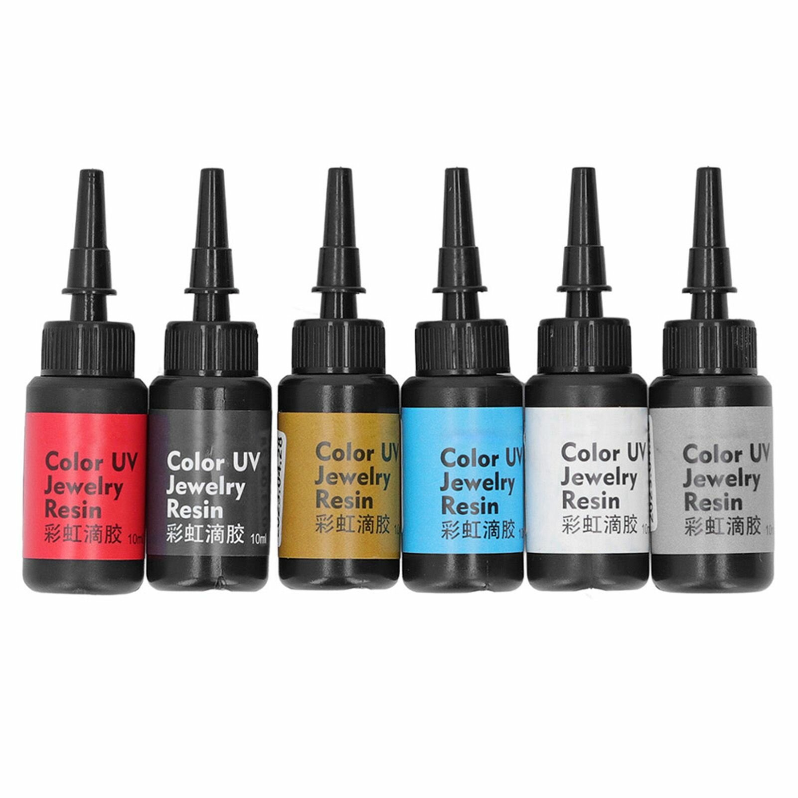 Набор УФ-смолы 6 цветов, набор D