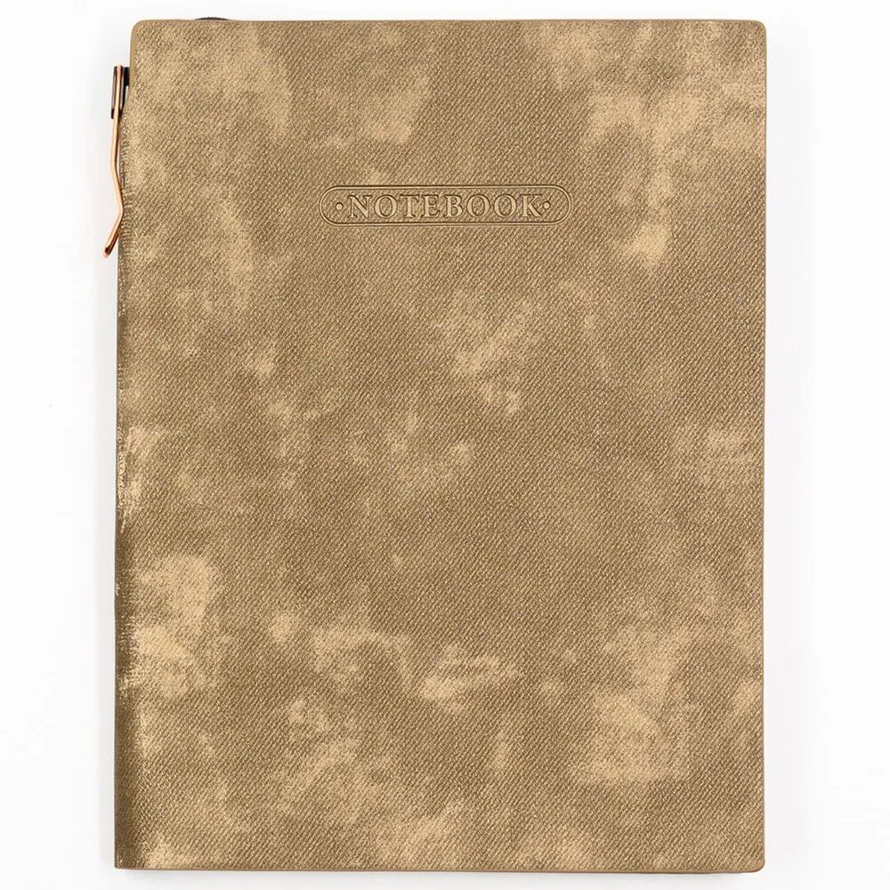 Блокнот MAYLOTT "Велюр кофе брауни", A5, 100 л, с ручкой, искусственная кожа 21см х 16см