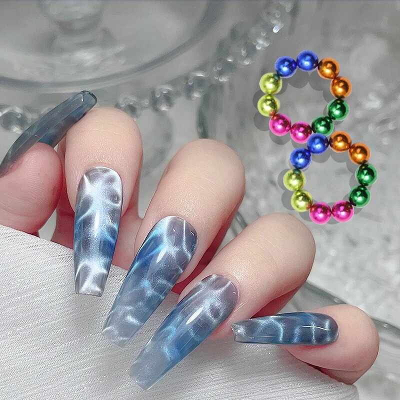 Магнитные бусины для дизайна ногтей Misscheering (10/20 шт.) Color-20pcs