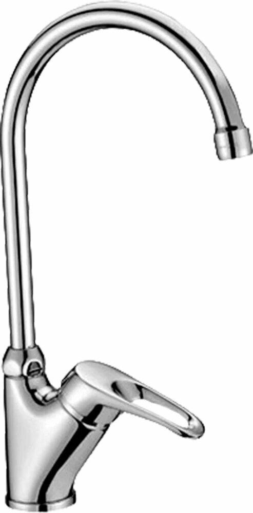 Смеситель для кухни Lemark Omega LM3105C с поворотным изливом, хром, глянцевый, однорычажный, латунный, с керамическим картриджем