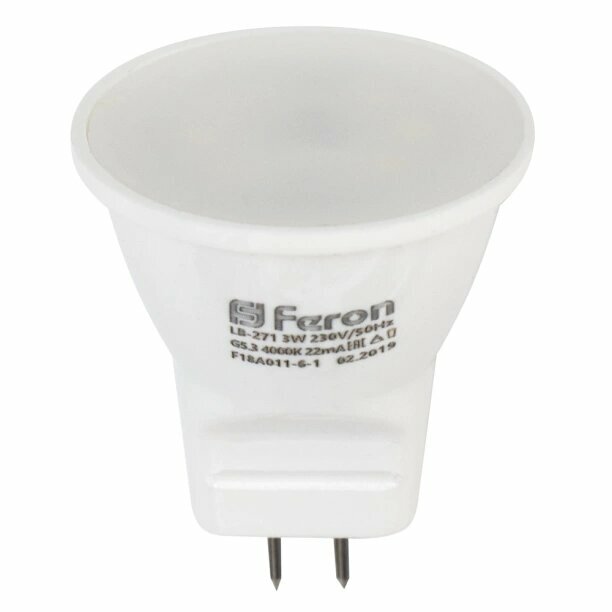 Светодиодная лампа Feron 3 Вт GU5,3 дневной свет