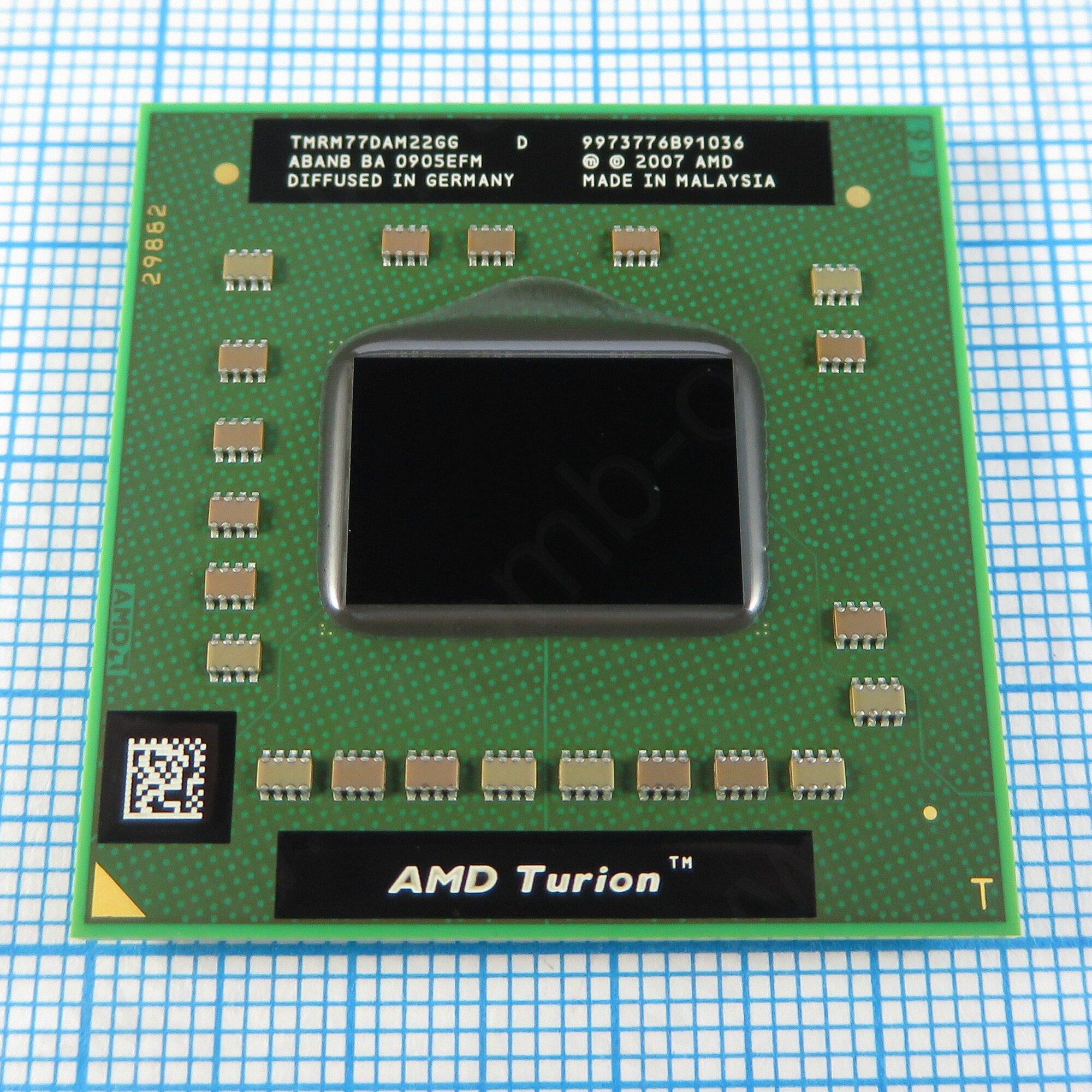 TMRM77DAM22GG RM77 AMD Turion X2 Ultra Dual-Core Lion Griffin CPUID 200F31 Socket S1 - Процессор для ноутбука